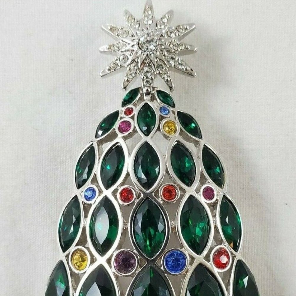 Swarovski Christmas Rockefeller Center 2005 Tree Pin … - Gem